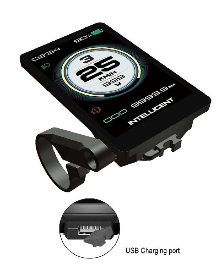 Intelligent 860C kleuren LCD display juliet aansluiting (24-36-48 volt ...